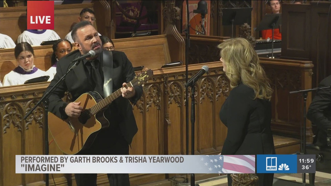 Jimmy Carter honored with duet of ‘Imagine’ by Garth Brooks and Trisha ...
