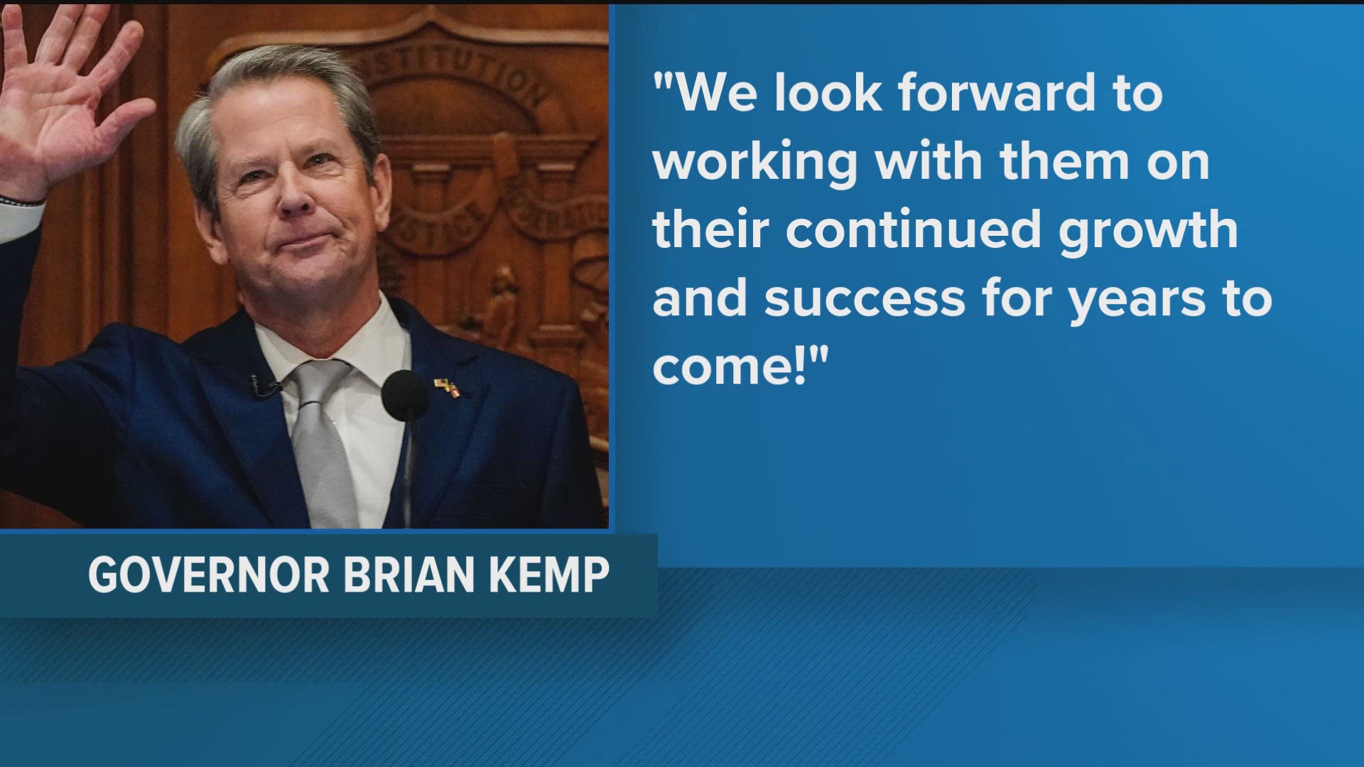 Kemp congratulates Hyundai plant on upcoming expansion | 11alive.com