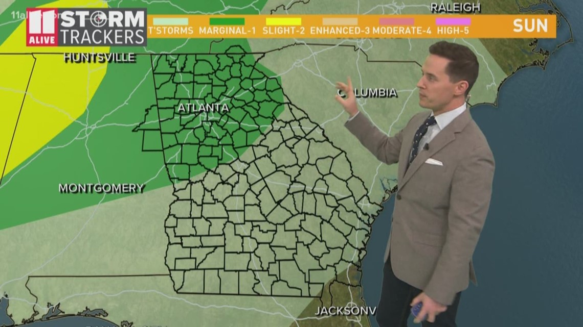 Sunday morning weather: Mild today, stormy tonight | 11alive.com