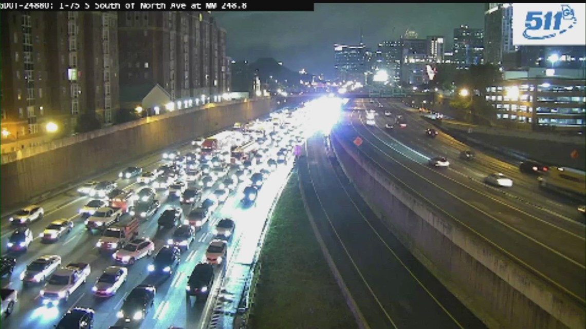 Atlanta traffic updates | Wreck I75 Williams Street | 11alive.com