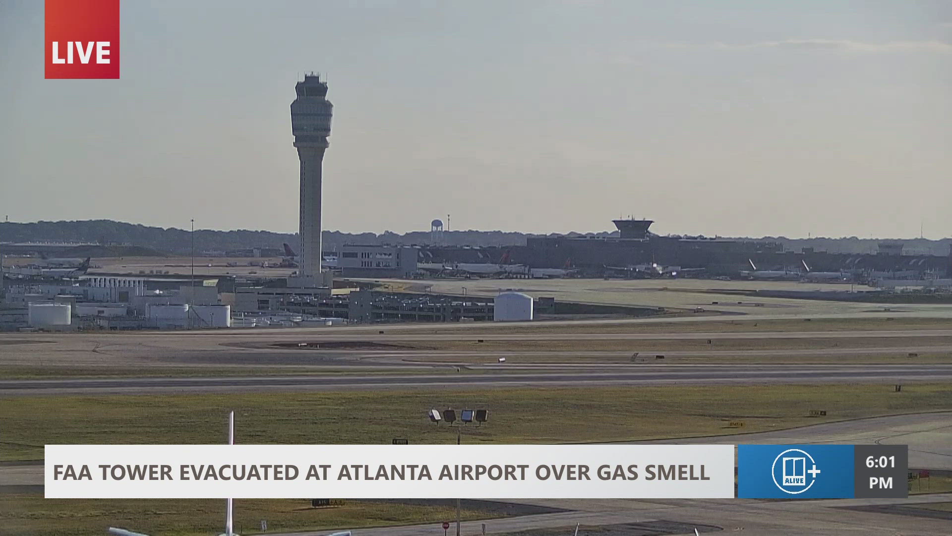 FAA tower at Hartsfield-Jackson evacuated over gas small | 11alive.com