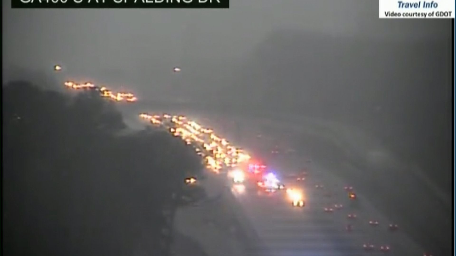 Atlanta traffic GA-400 northbound lanes stop after wreck | 11alive.com