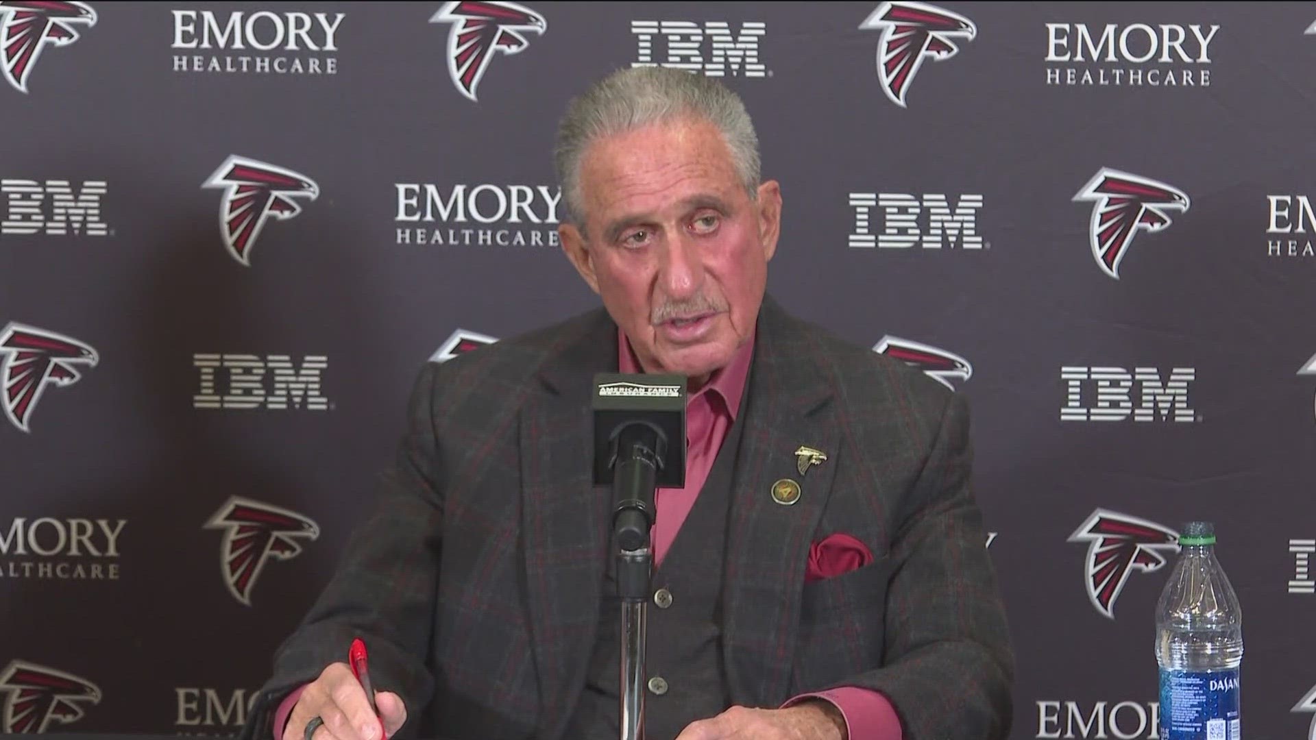 Falcons owner Arthur Blank speaks after firing of team's head coach ...