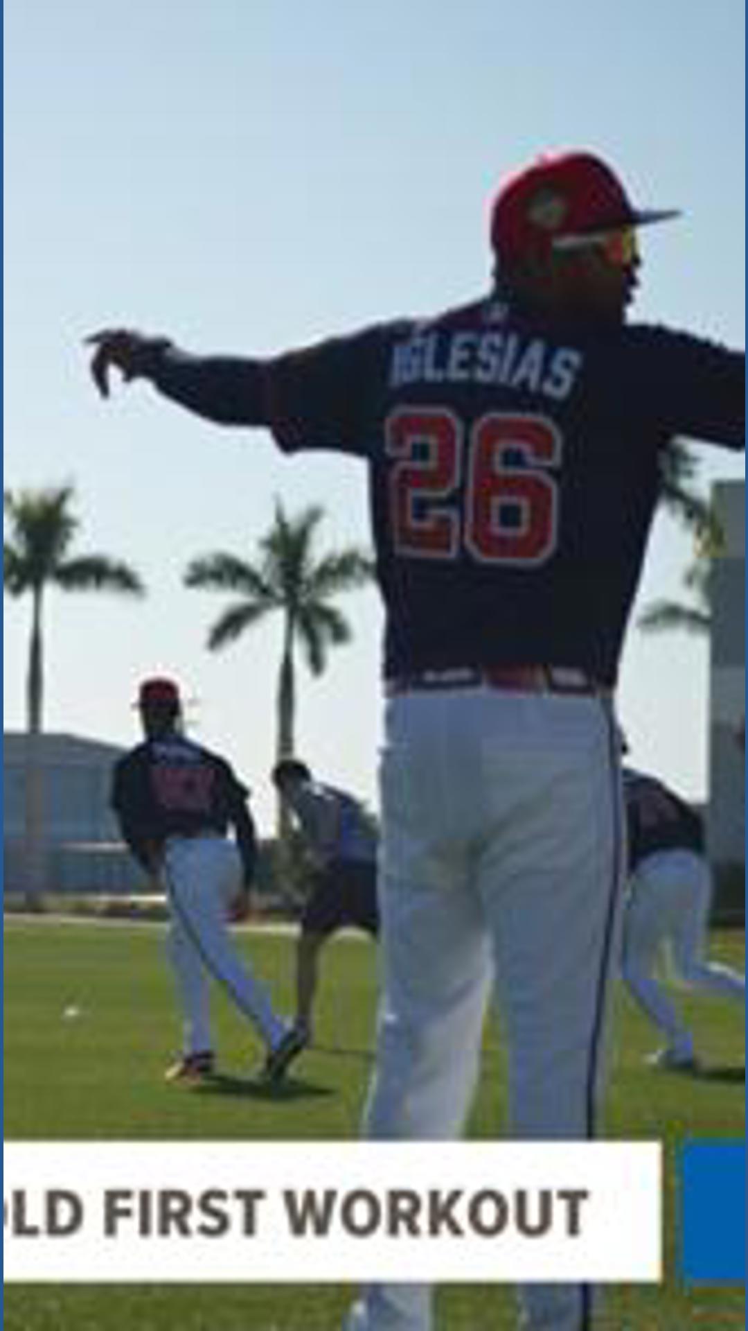 Braves kick off spring training in Florida with full day of workouts ...