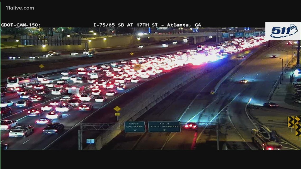 Atlanta traffic I-75 near Williams Street | 11alive.com