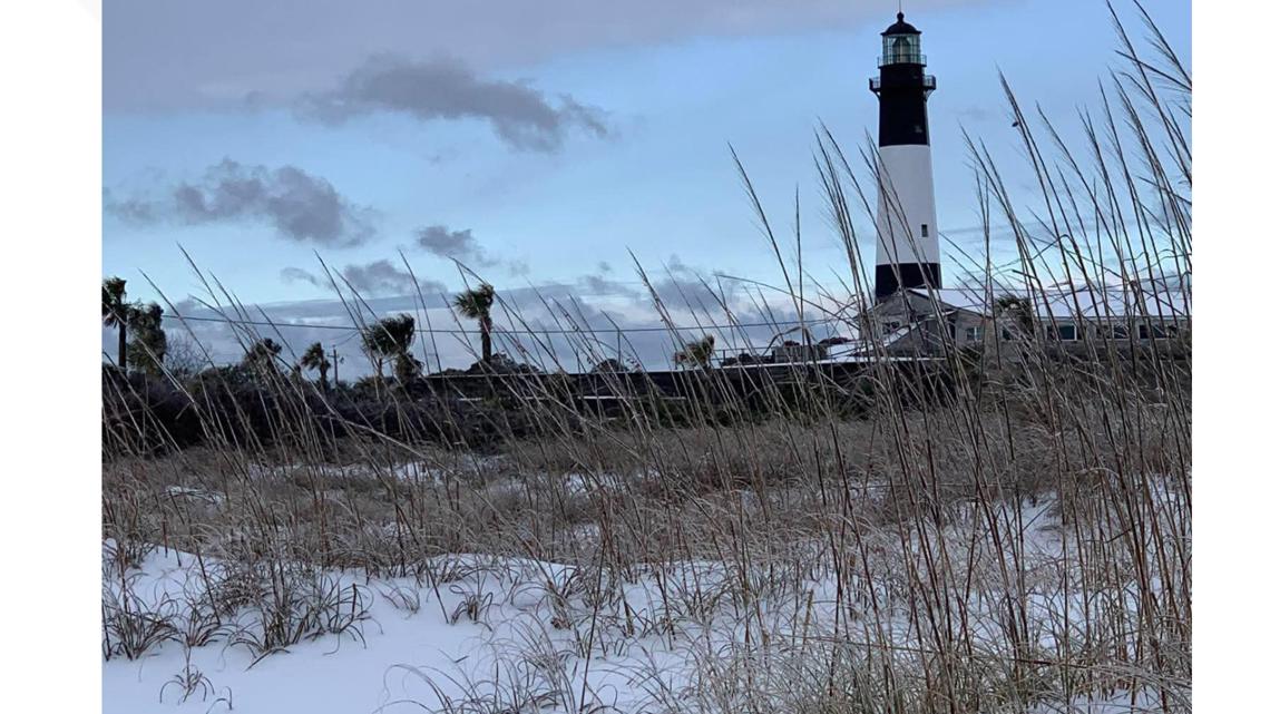 Snow photos: Tybee Island, Georgia, New Orleans and Pensacola, Florida ...
