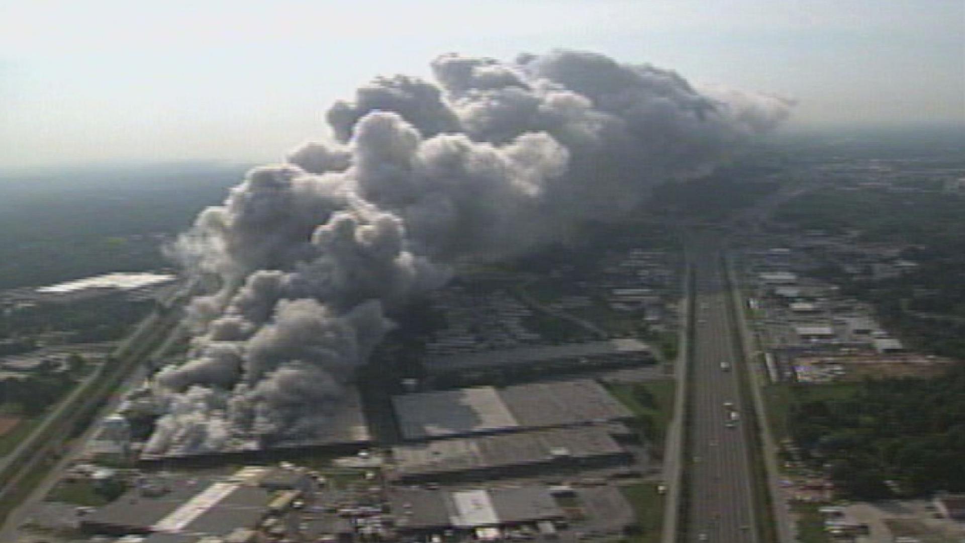 New images reveal chemical plume moving over Conyers Tuesday | 11alive.com