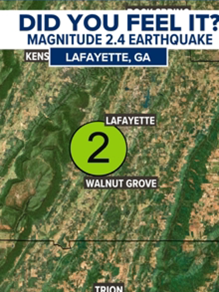 Small earthquake shakes parts of Northwest Georgia | 11alive.com
