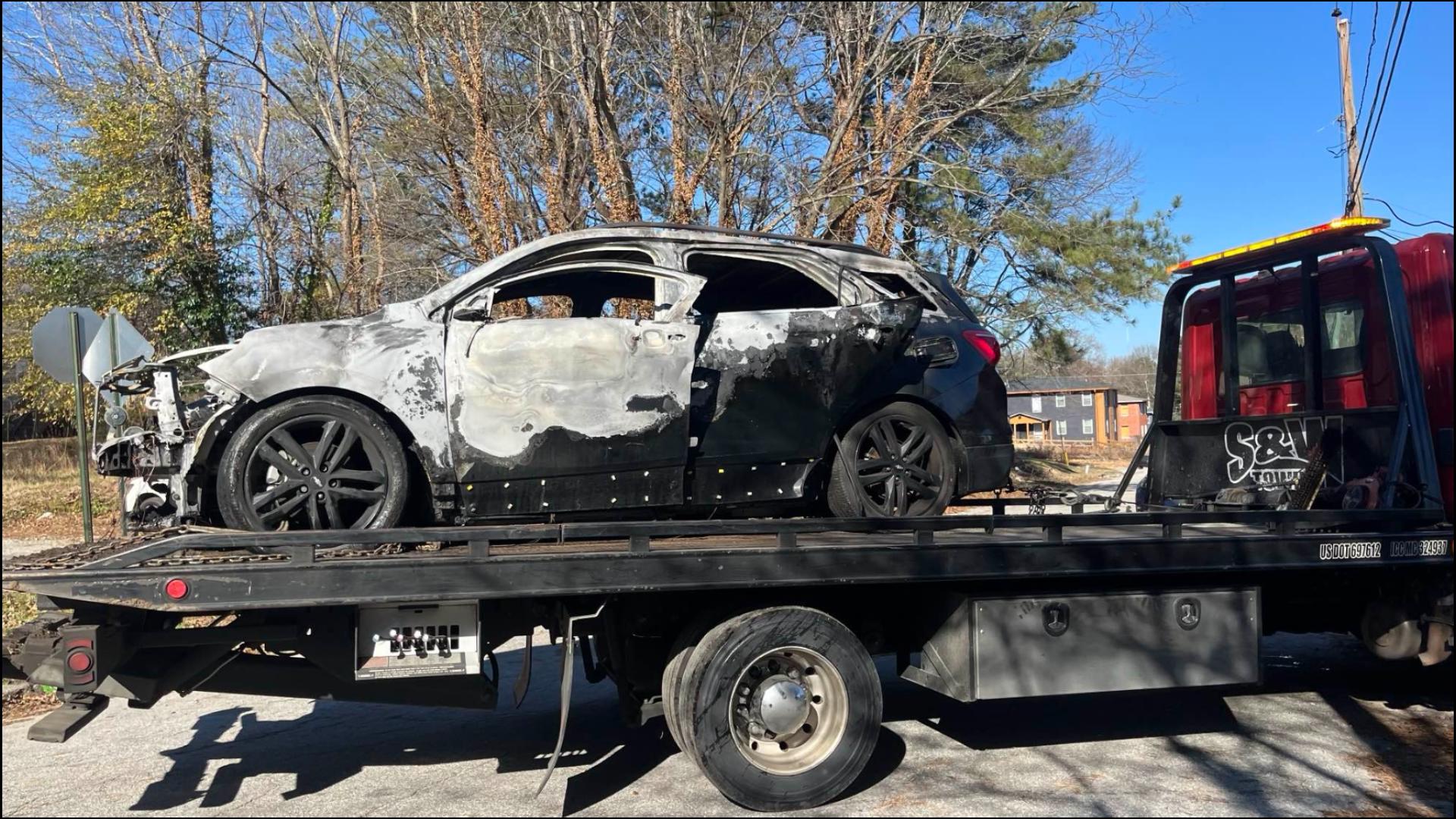 Police activity on Wadley Street | Body in burning car | 11alive.com