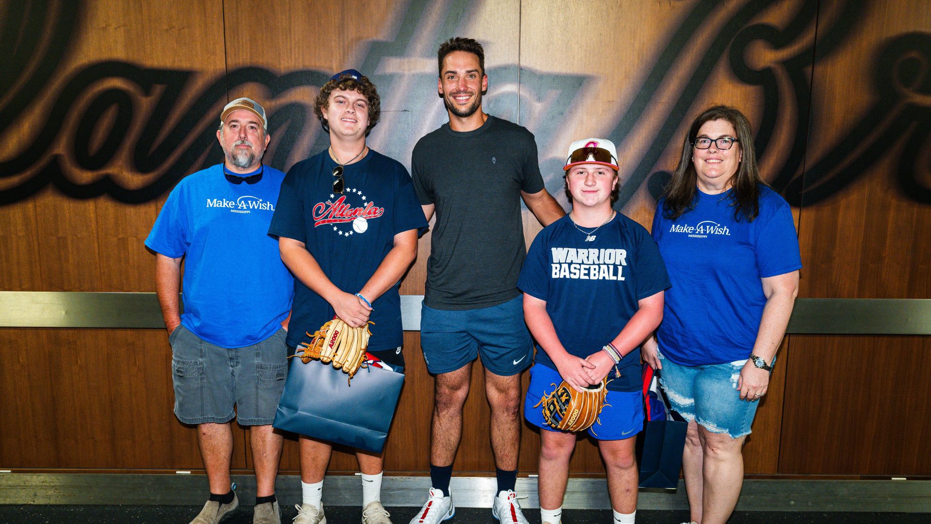 Leukemia survivor meets Braves players at Truist Park | 11alive.com