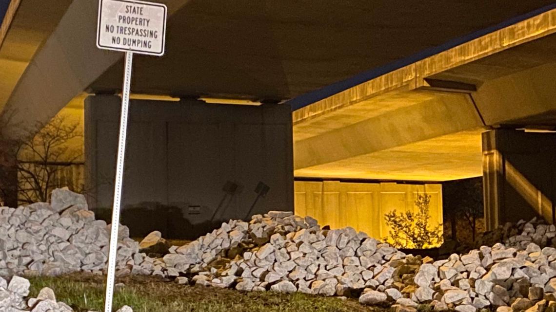Rocks under bridges in downtown Atlanta where homeless sleep | 11alive.com
