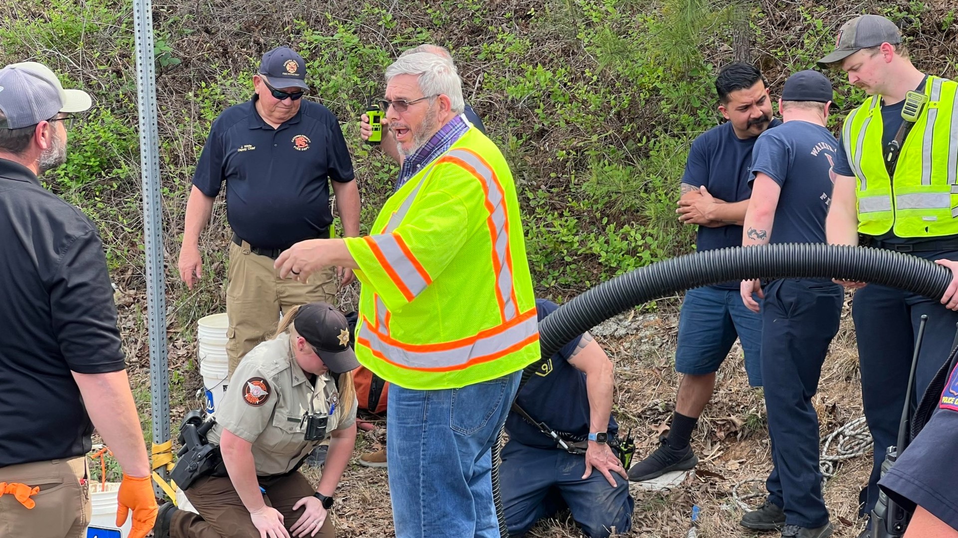 Man trapped in pipe rescued in Catoosa County | 11alive.com