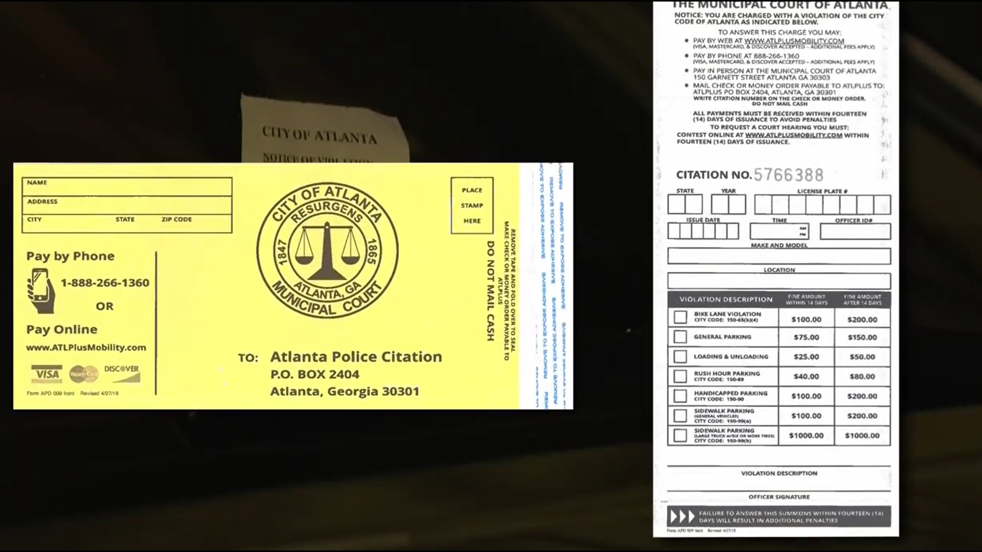 Scammers use fake parking tickets to deceive Atlanta drivers | 11alive.com
