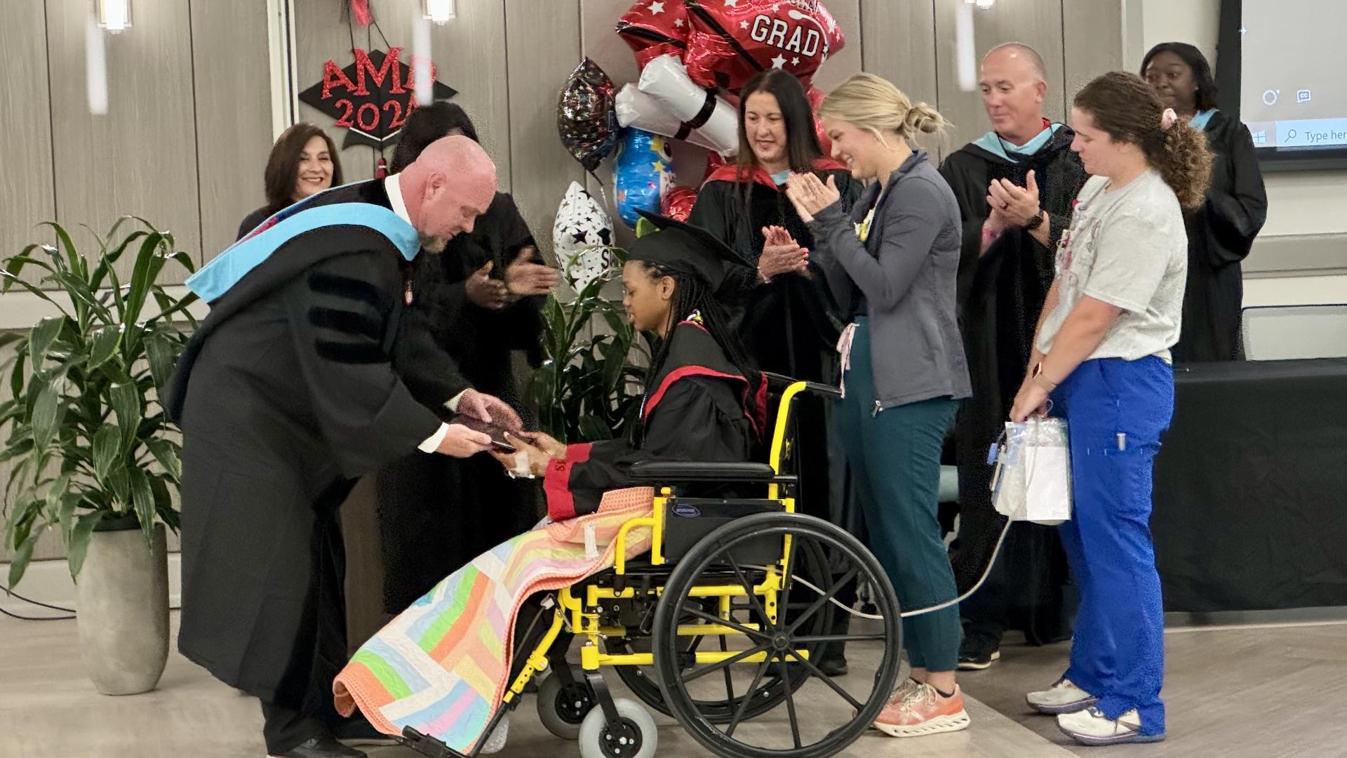 Piedmont Hospital throws graduation ceremony for patient | 11alive.com