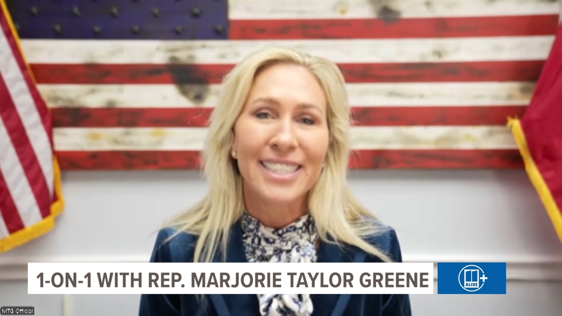 Marjorie Taylor Greene walks out following questions about her own past ...