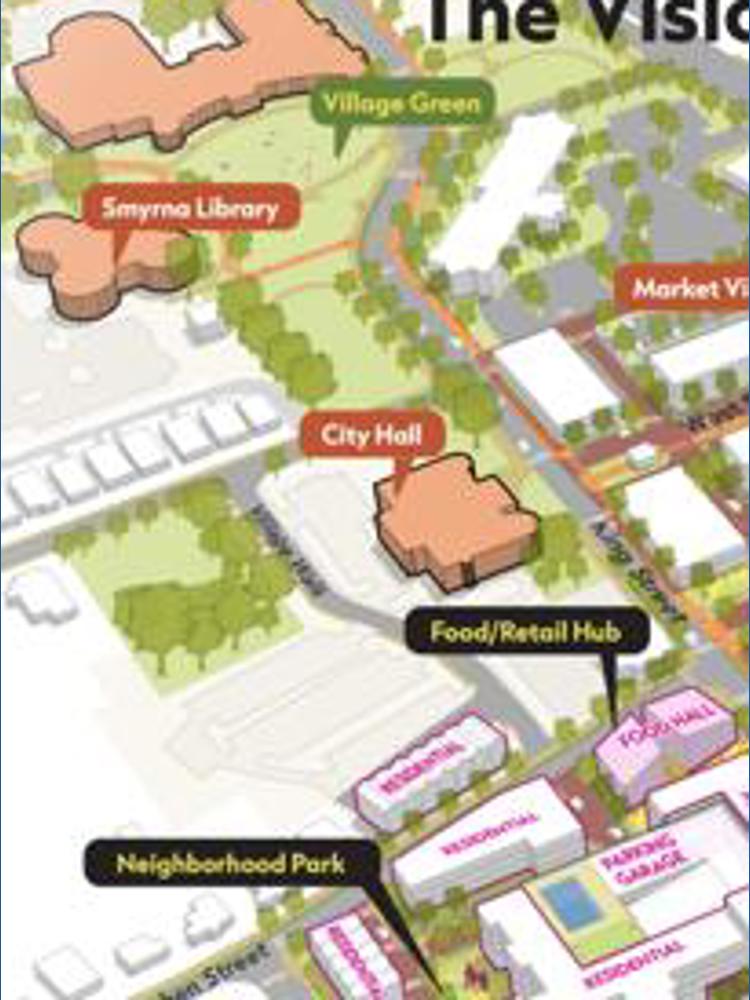Smyrna unveils downtown redevelopment plan with 350 homes, bike/foot ...