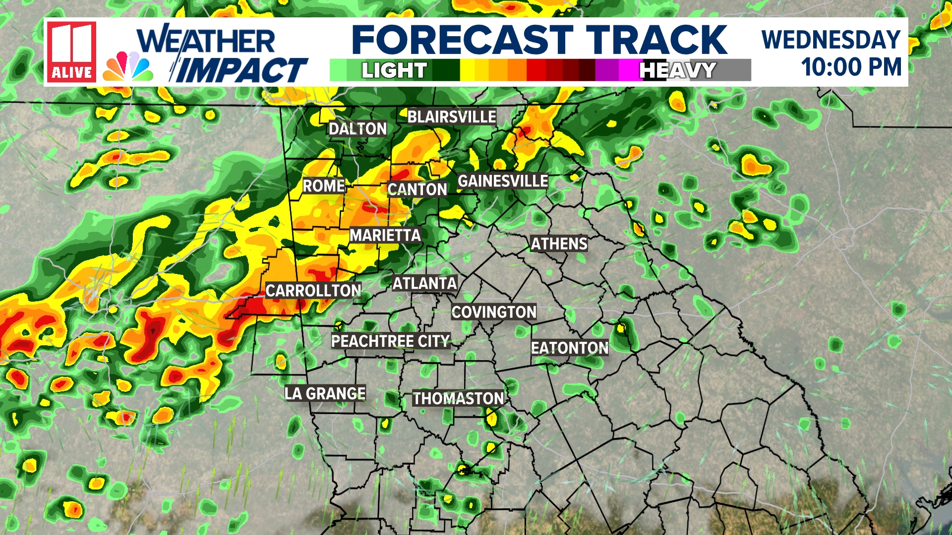 Atlanta weather forecast | Timeline for rain this week | 11alive.com