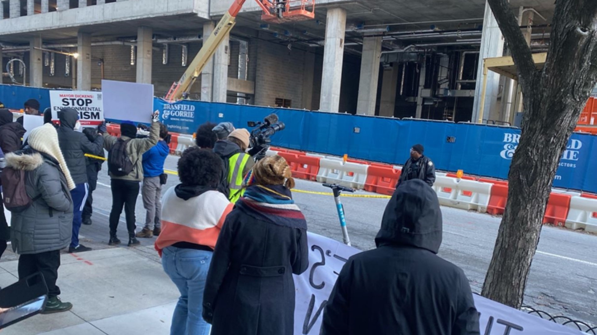 Stop Cop City Atlanta protesters chained construction equipment ...