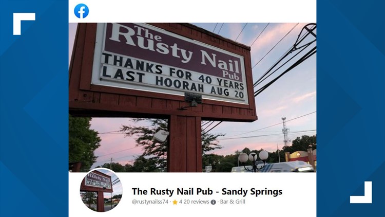 The Rusty Nail closed in Sandy Springs off Roswell Road | 11alive.com