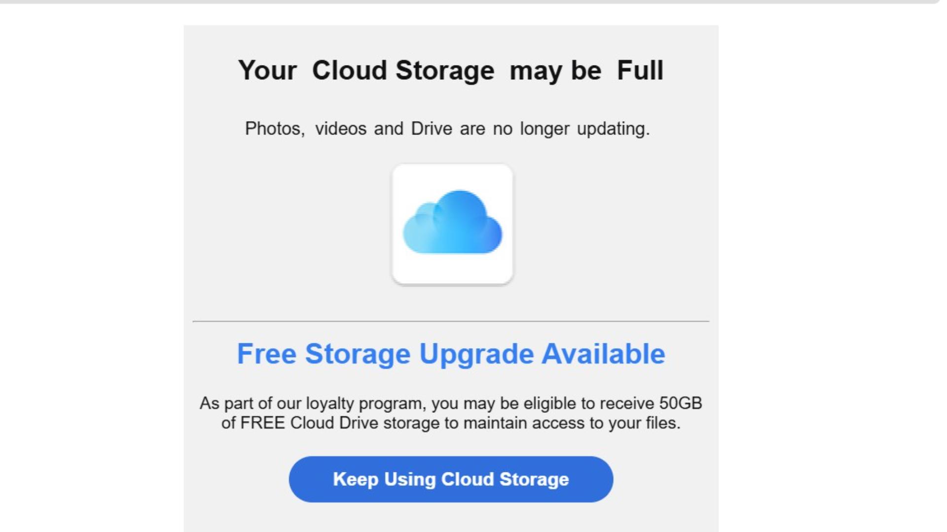 Cyber experts warn of spike in fake storage alerts aimed at stealing ...