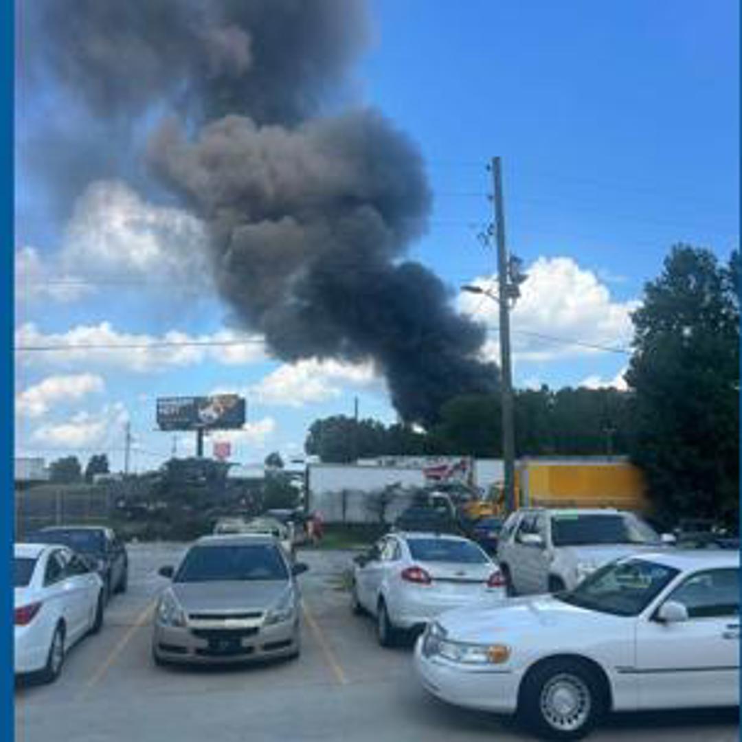 Fire erupts at Conyers mechanic shop near BioLab site | 11alive.com