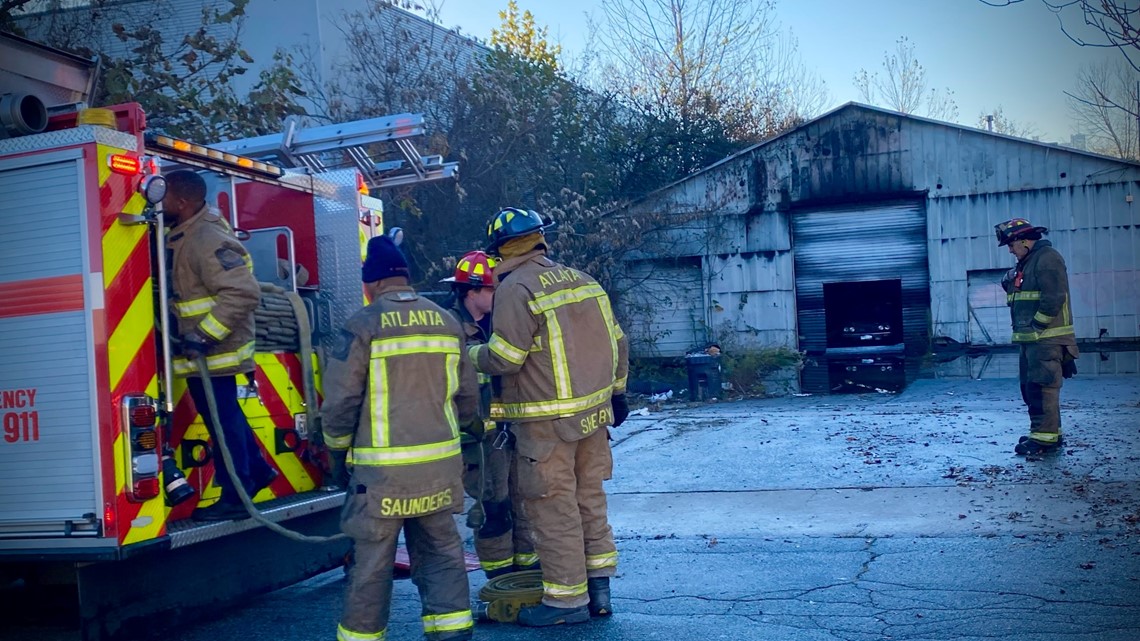 Bishop Street fire near Atlantic Station in Midtown on Monday | 11alive.com