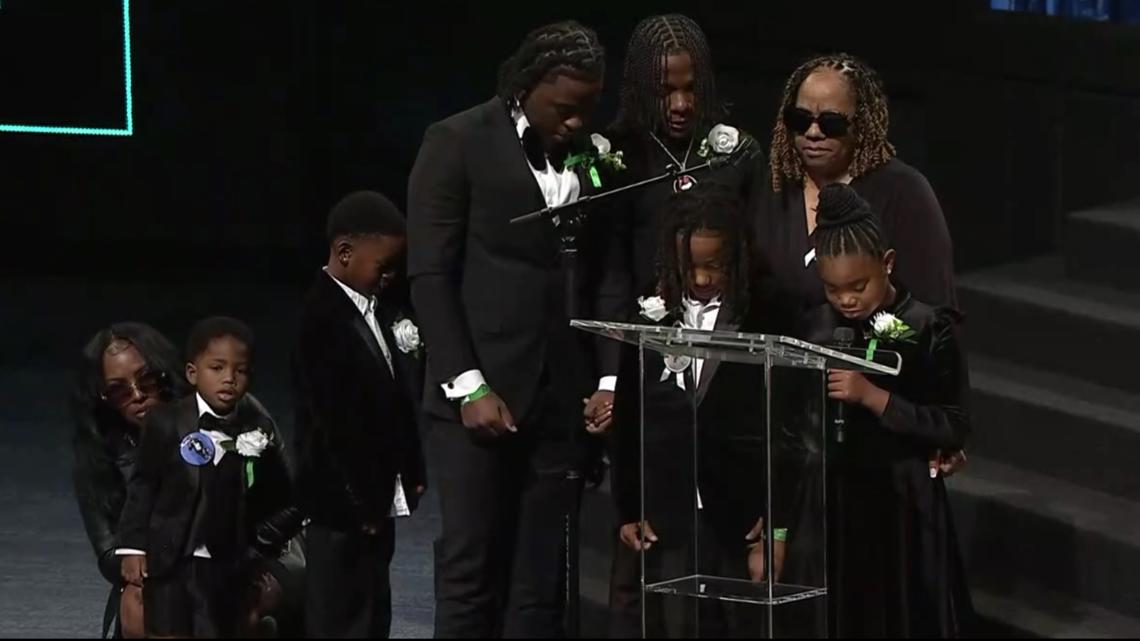 Rich Homie Quan kids at celebration of life | 11alive.com