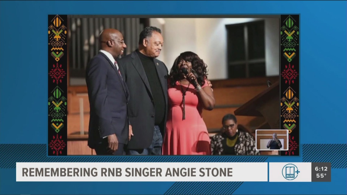 Sen. Raphael Warnock remembers Angie Stone during Atlanta church ...