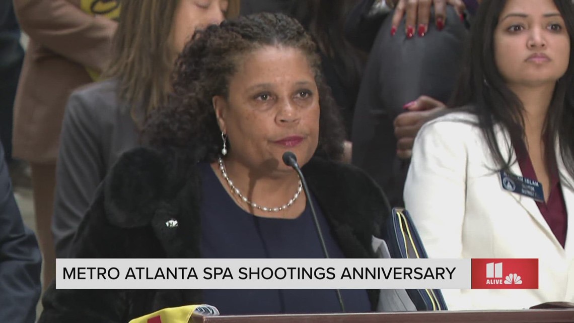 Gwinnett D.A. Patsy Austin-Gatson speaks on anniversary of Atlanta spa ...