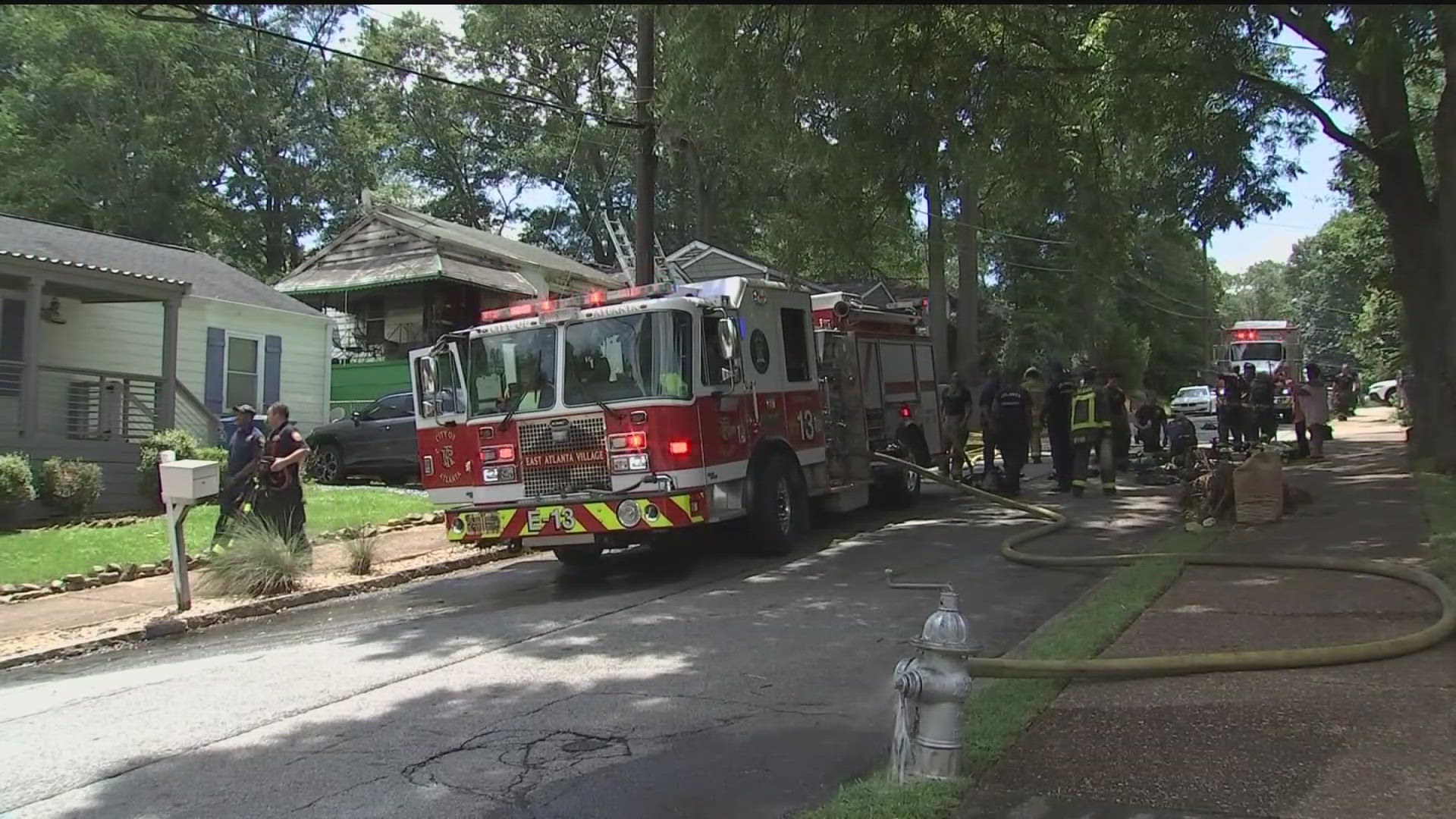 Atlanta house fire leaves one injured, cat rescued | 11alive.com