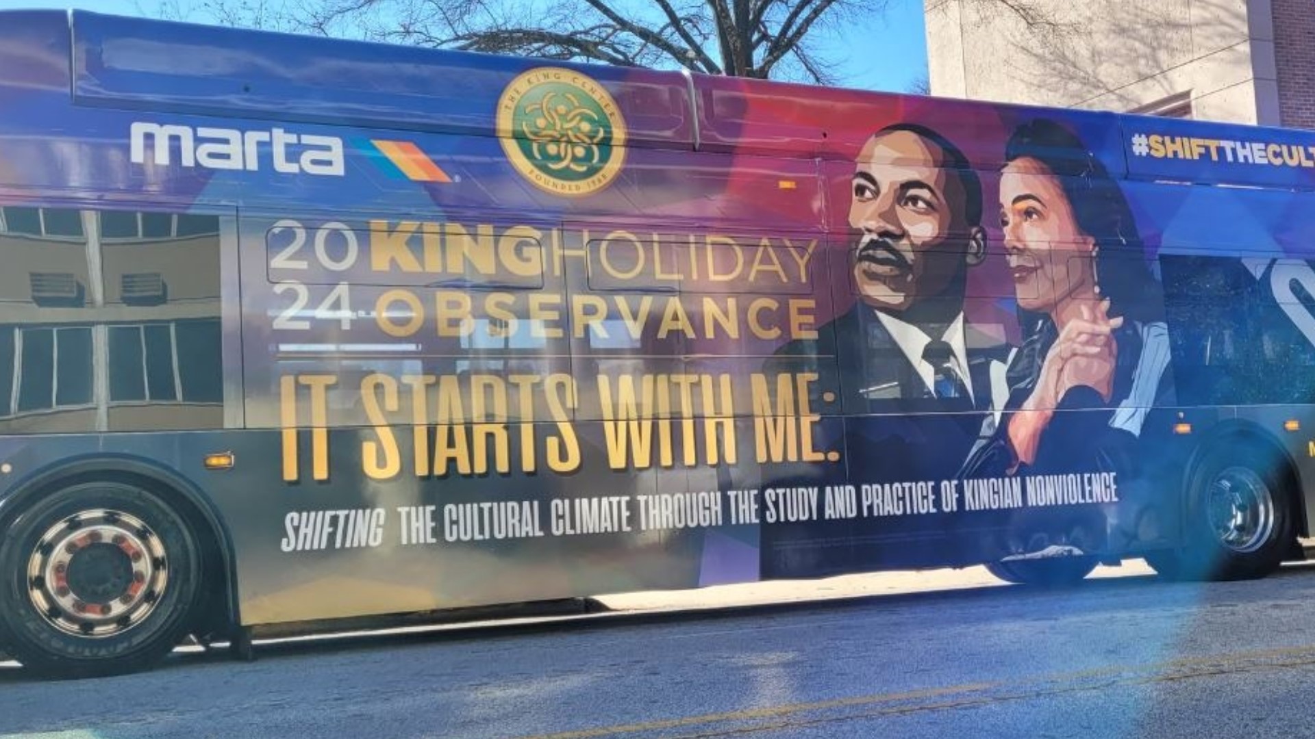 New MLK MARTA bus unveiled for King Holiday | 11alive.com