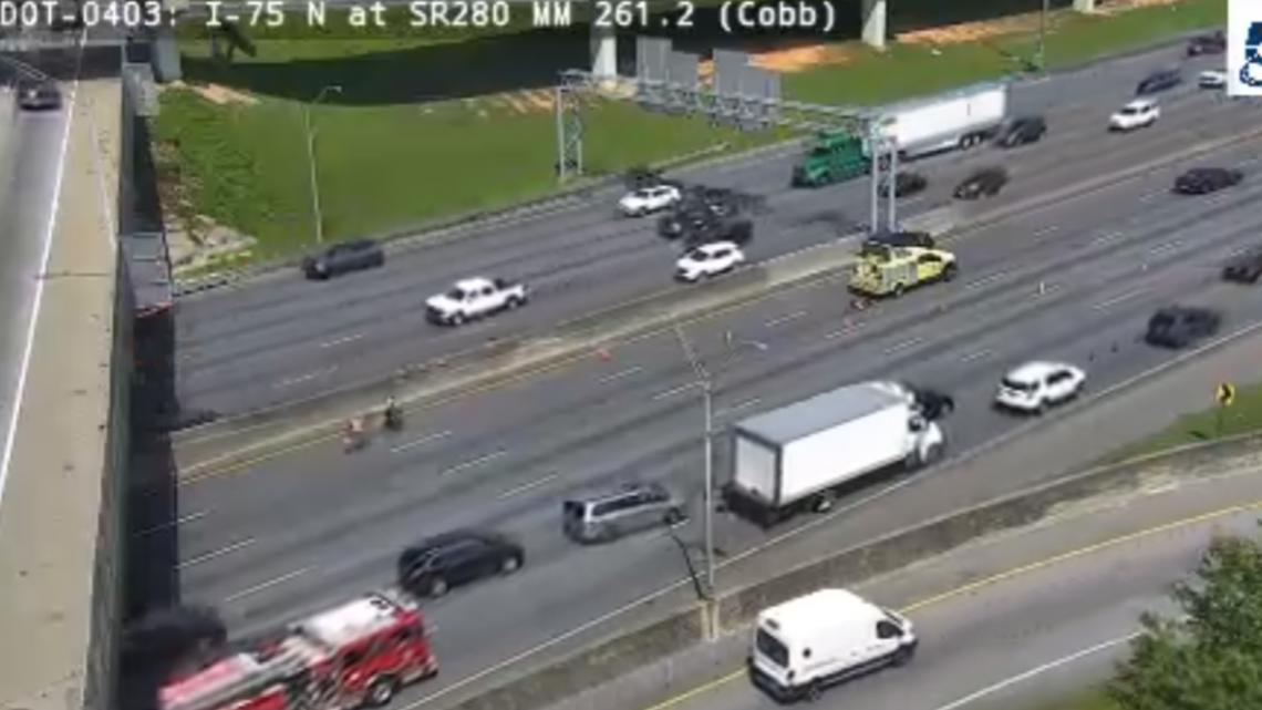 I 75 traffic lanes reopen in fatal motorcycle wreck in Marietta ...