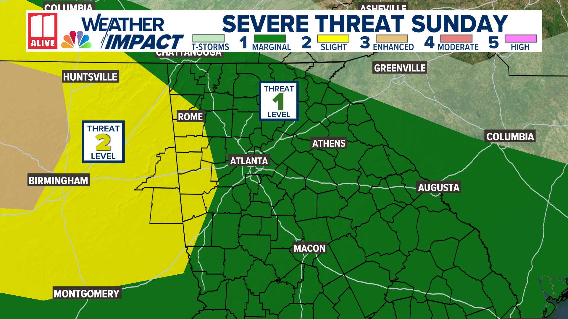 Severe weather metro Atlanta, north Georgia | Live updates Sunday, May ...