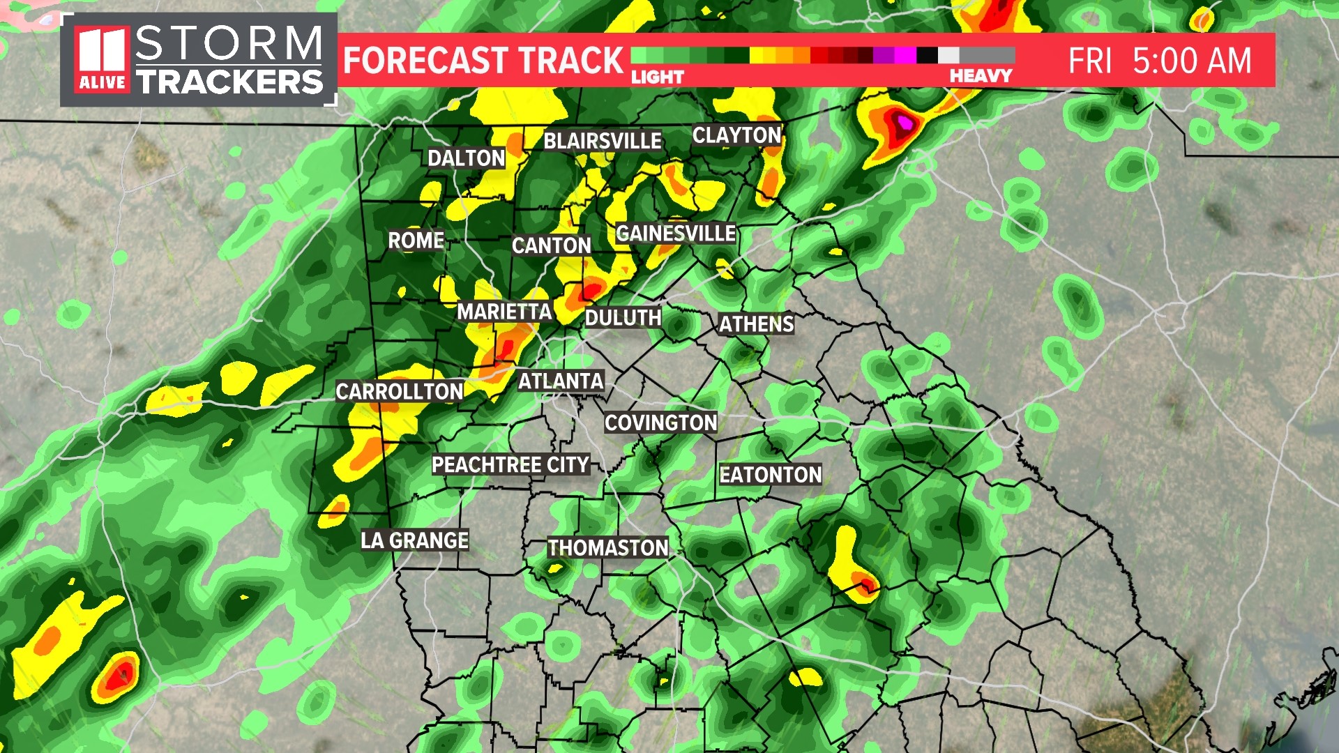 When storms could impact the Atlanta metro on Thursday | 11alive.com