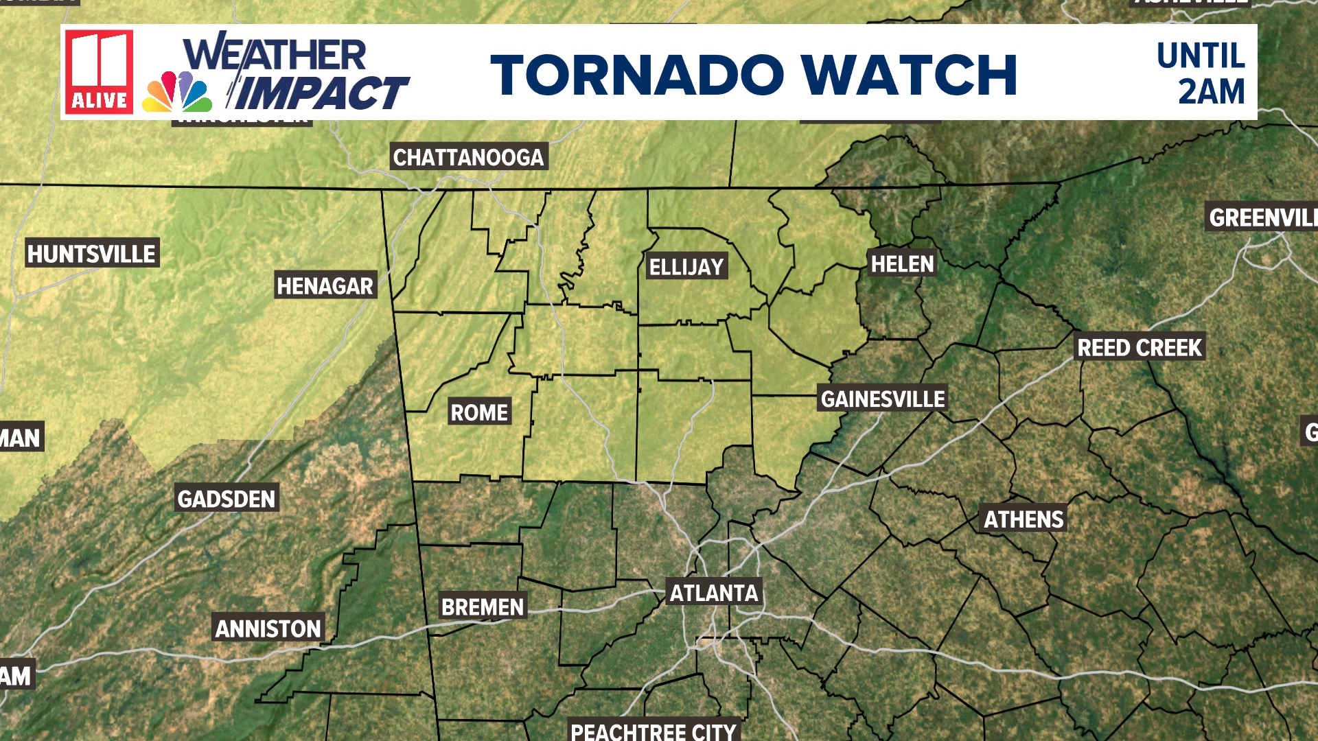 Weather Impact Alert | 60+ mph damaging winds, brief spin-up tornado ...