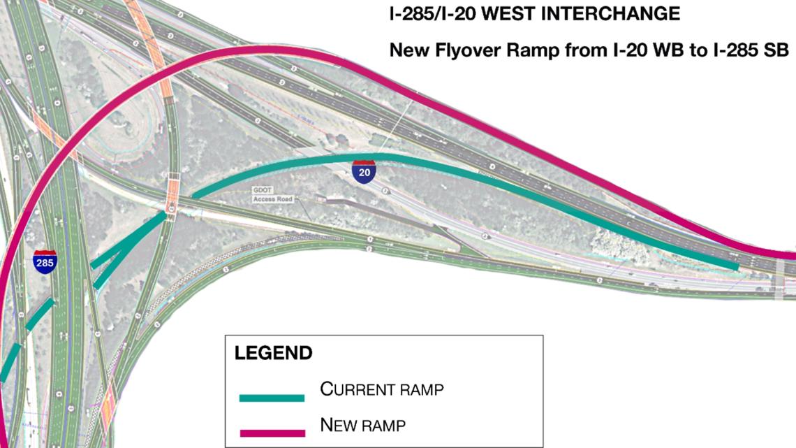 Atlanta traffic news construction at I-20 West and I-285 | 11alive.com
