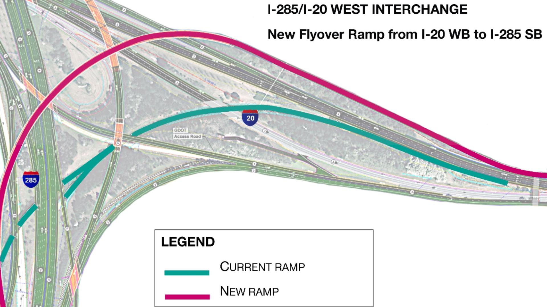 Atlanta traffic news construction at I-20 West and I-285 | 11alive.com