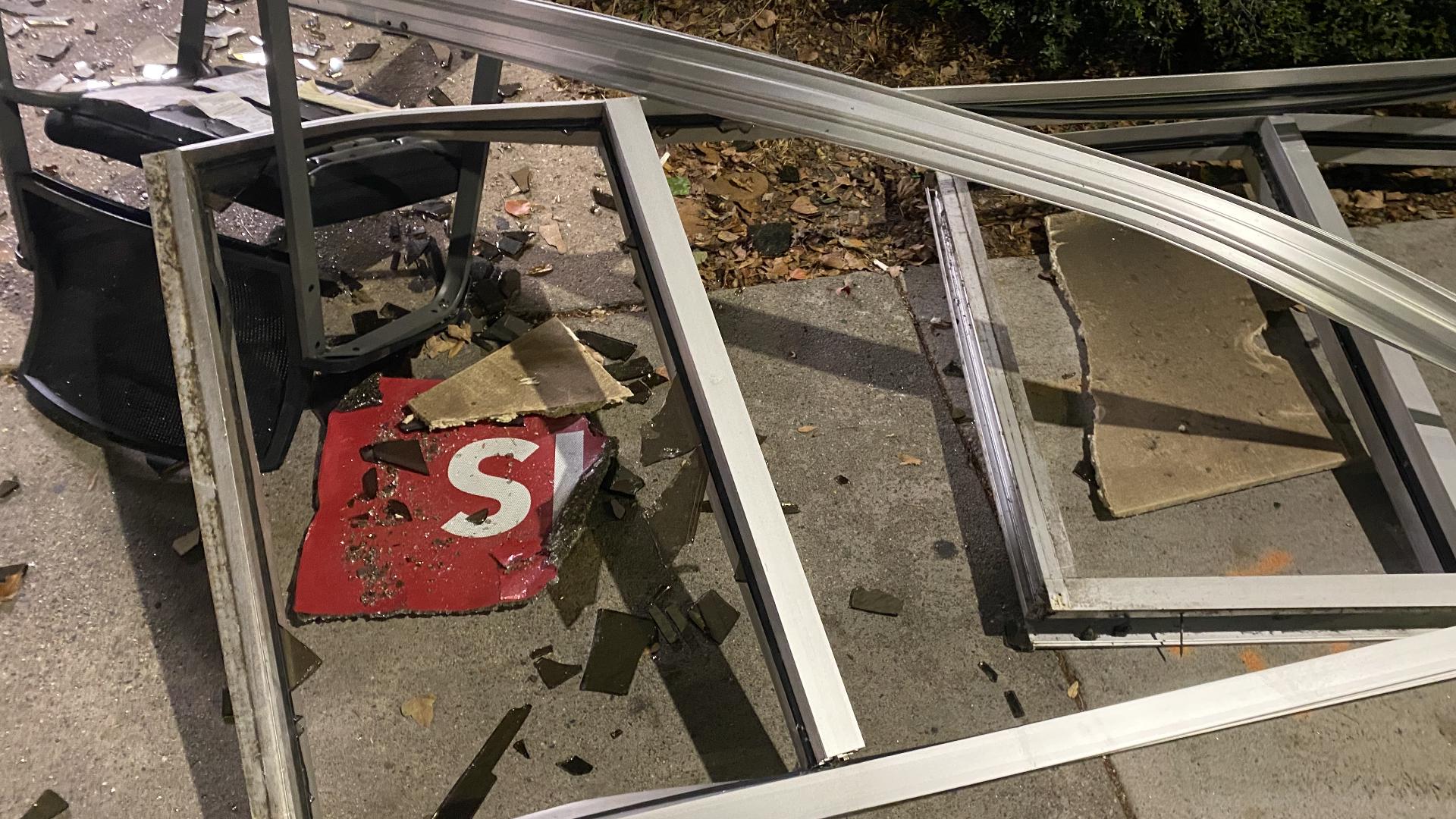 Car slams into Avis building in downtown Atlanta | 11alive.com