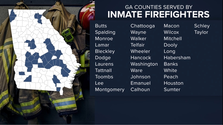 Georgia inmates are trained firefighters in several counties | 11alive.com