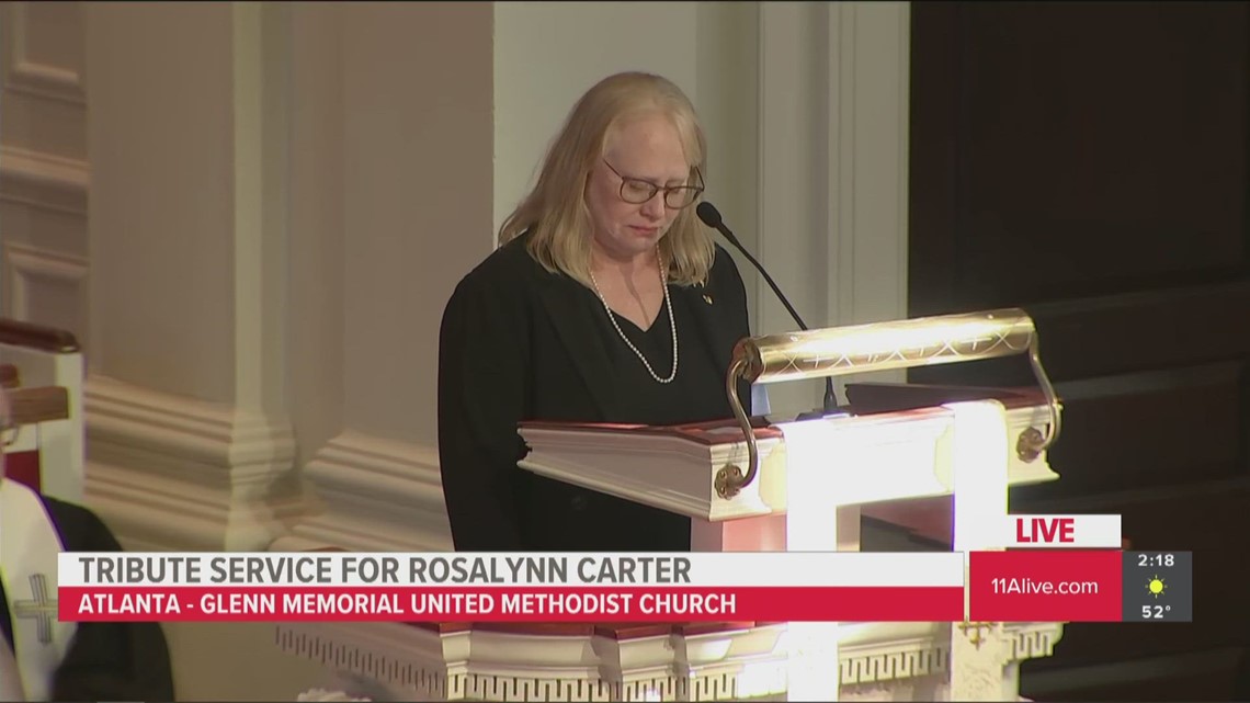 Rosalynn Carter's daughter reads her father's love note to her mother ...