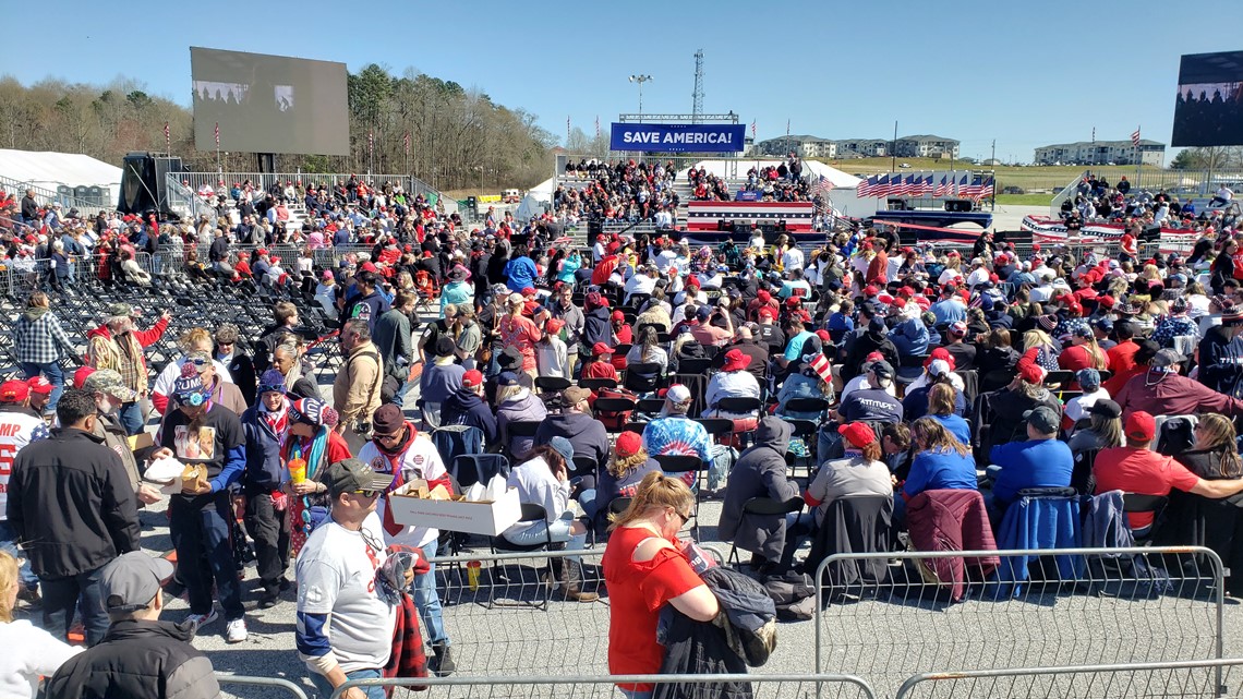 'Save America' rally | Donald trump endorses Georgia Republicans ...