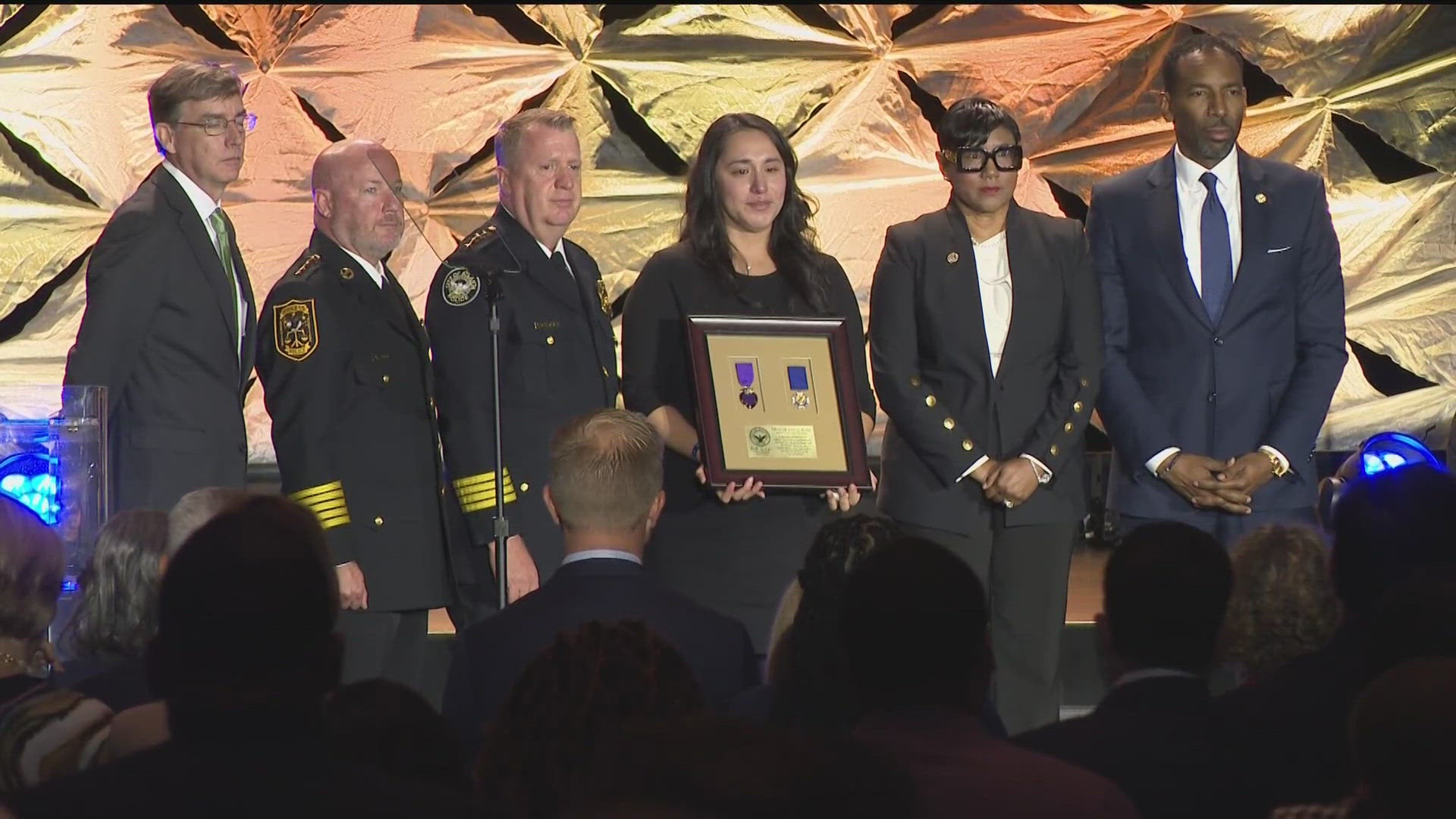 Fallen Officer David Rose honored with Purple Heart for 'act of courage ...