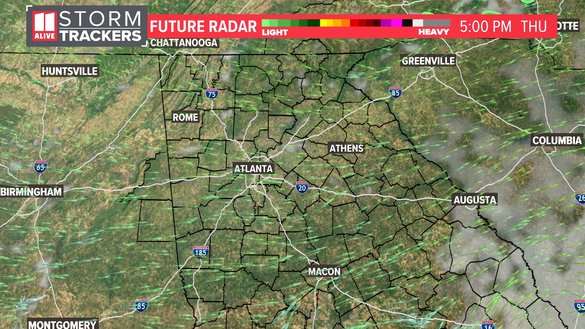 Atlanta Georgia weather timeline & tornado watch May 8 | 11alive.com