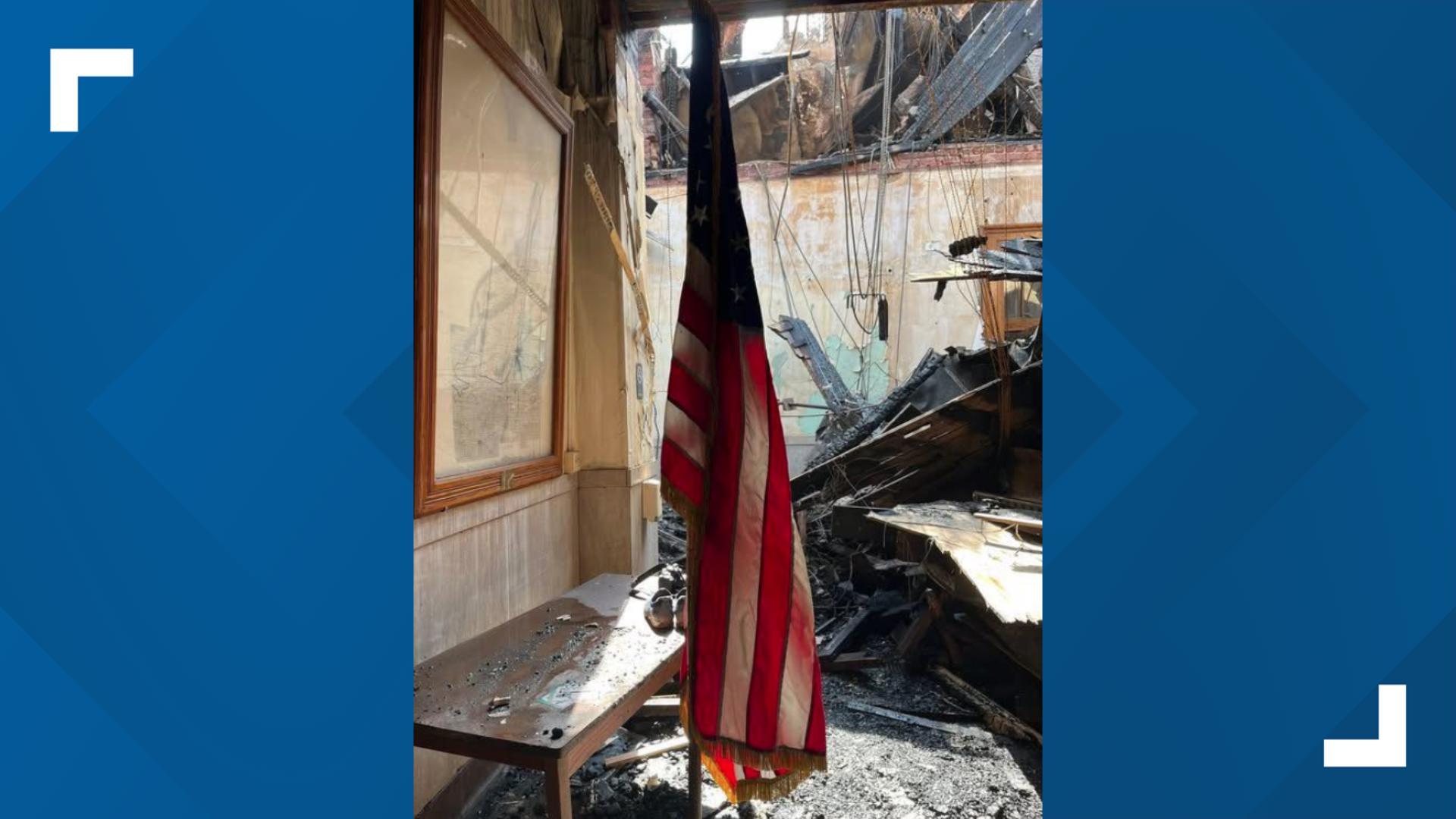 Photos from inside historic Floyd County Courthouse show devastating ...