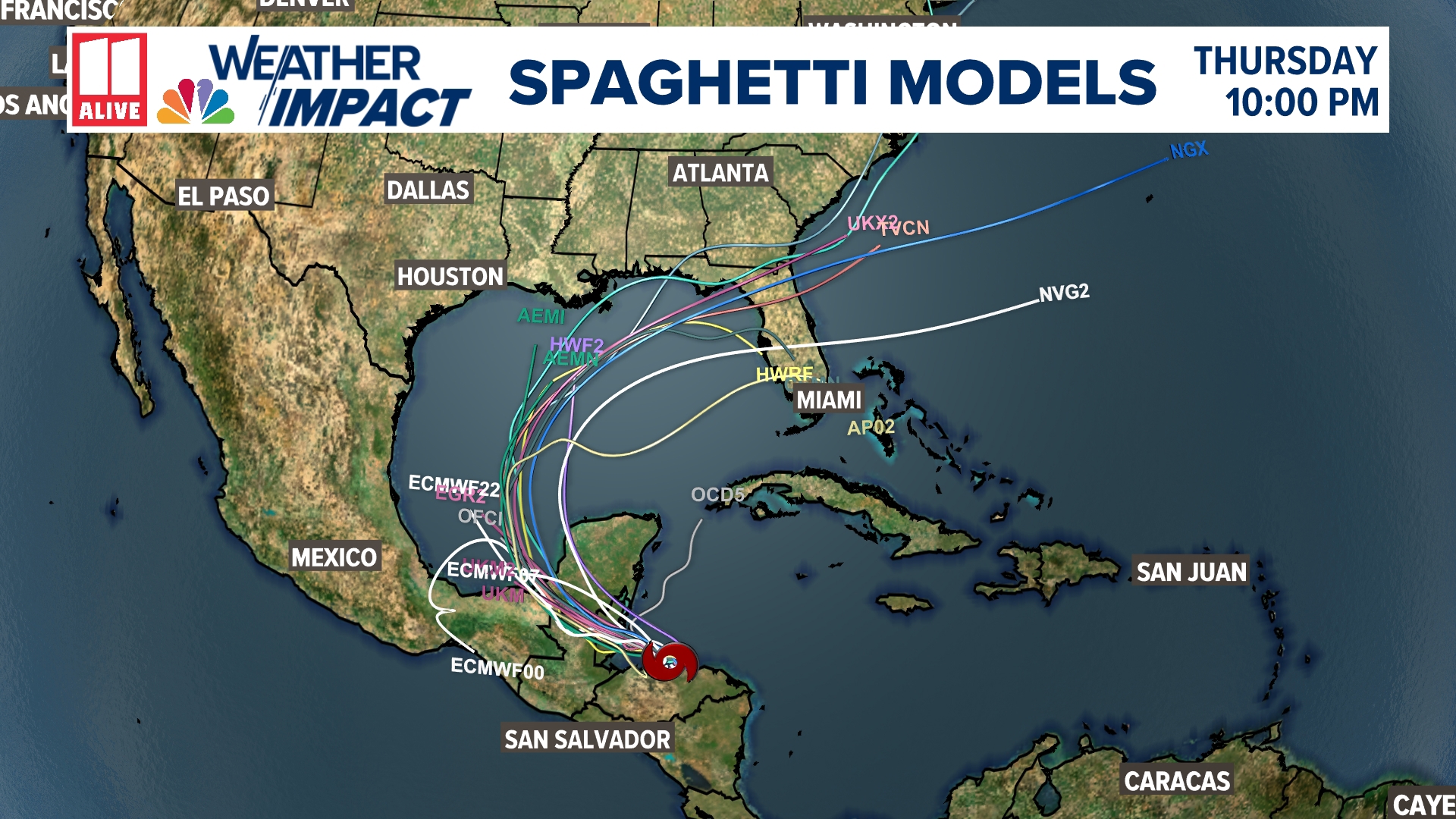 Tropical Storm Sara updates | Track and Models | 11alive.com