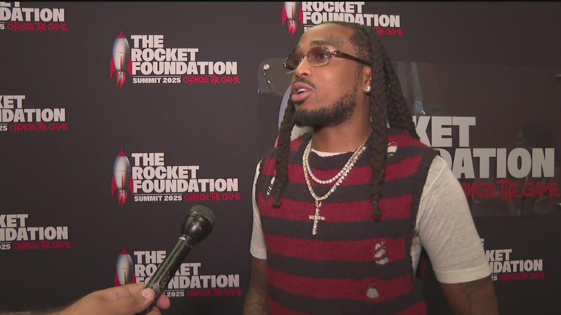 Rapper Quavo hosts Rocket Summit Foundation | 11alive.com