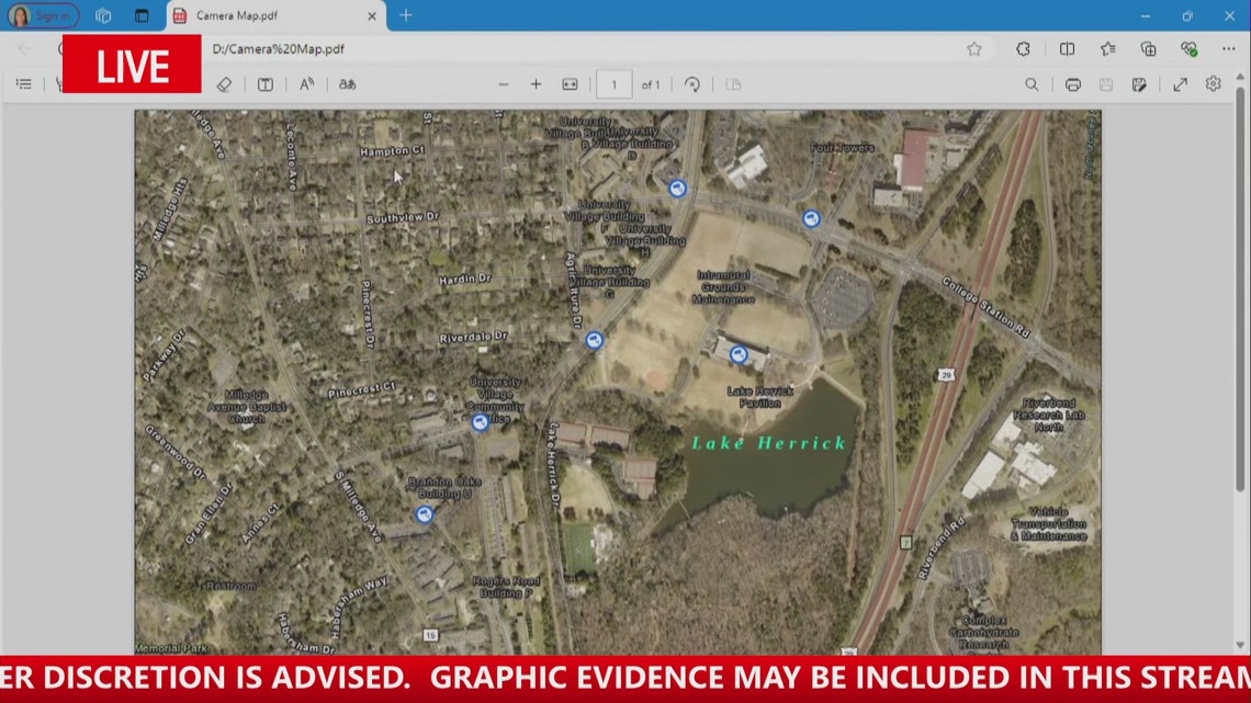 Map shows UGA campus, where cameras are placed | Laken Riley case ...