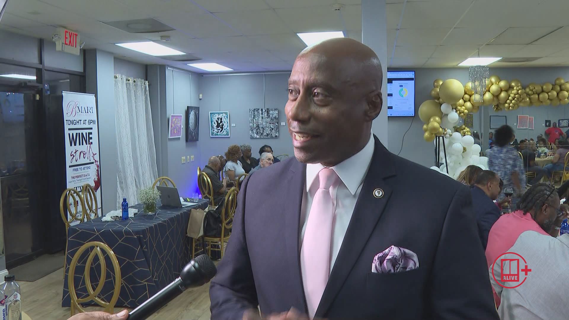 Clayton County sheriff candidate Jeffery Turner speaks during Georgia ...