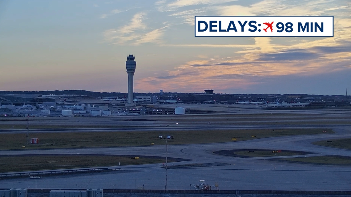 Flight delays at Hartsfield-Jackson Airport reach up to 98 minutes, FAA ...