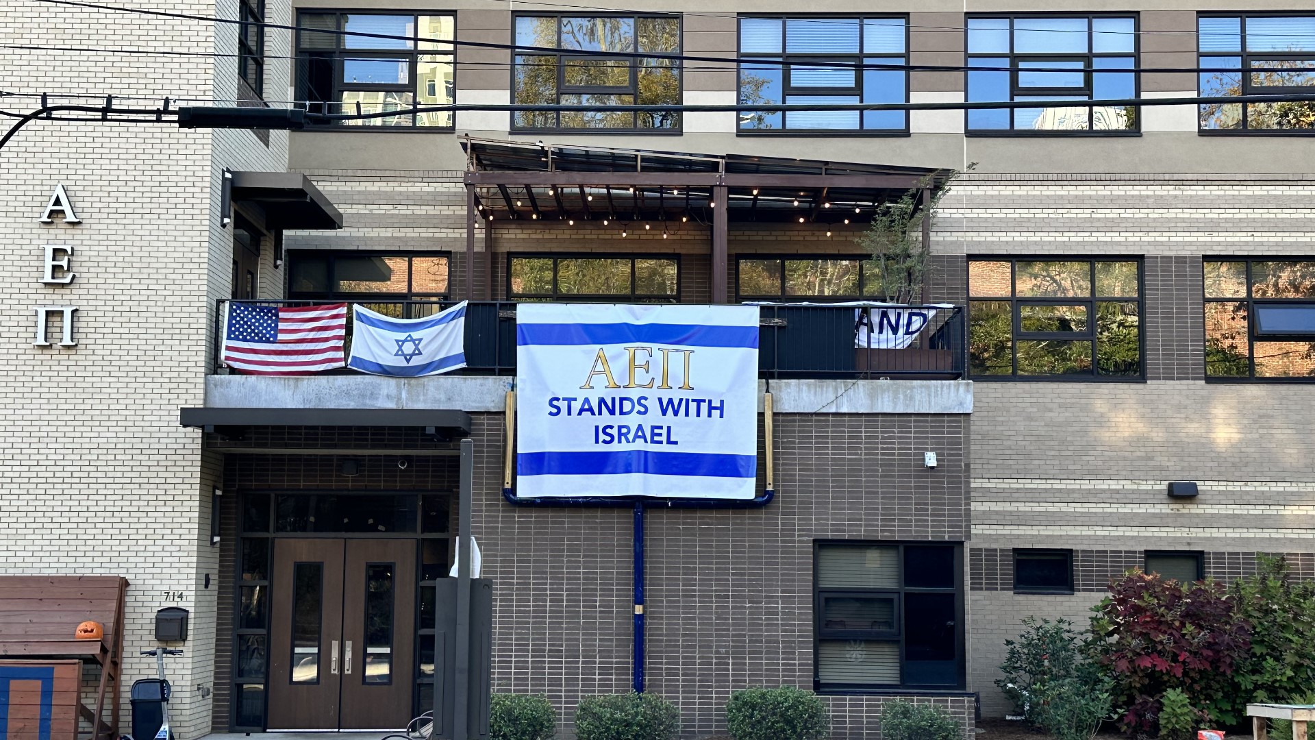 Georgia Tech Alpha Epsilon Pi Fraternity house vandalized | 11alive.com